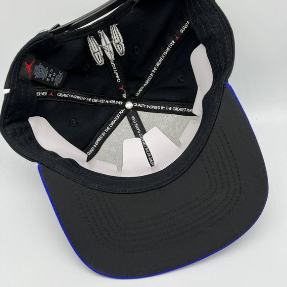 Jordan | Accessories | Air Jordan Blue Black Jumpman Hat Snapback Cap ...